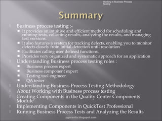 Business Process Testing | PPT