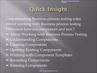 Business Process Testing | PPT