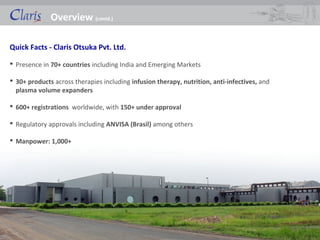 Working with Claris Lifesciences Limited | PPT