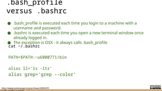 Working with clusters, shell profiles, UNIX extras..pptx