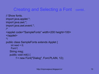 Working with color and font | PPT