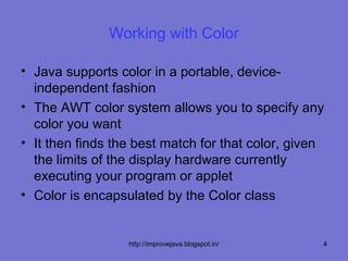 Working with color and font | PPT