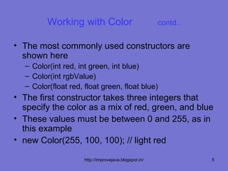 Working with color and font | PPT