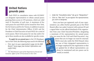 Working with ECOSOC an NGOs Guide to Consultative Status | PDF