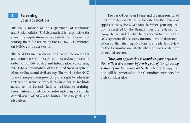 Working with ECOSOC an NGOs Guide to Consultative Status | PDF