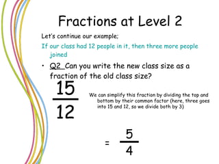 Working with fractions at L2 | PPT