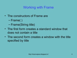 Working with frames | PPT