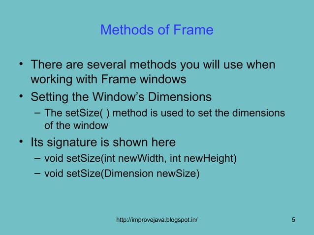 Working with frames | PPT