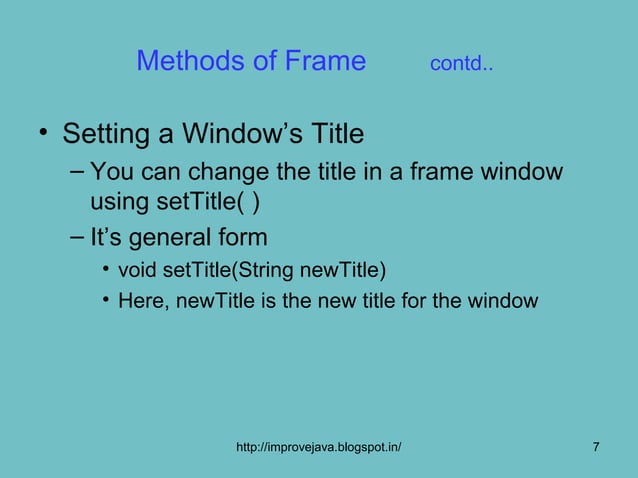 Working with frames | PPT