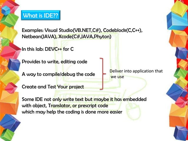 Working with IDE | PPT