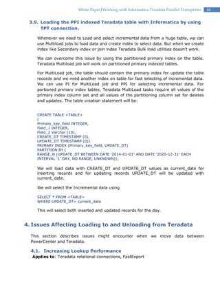 Working with informtiaca teradata parallel transporter | PDF