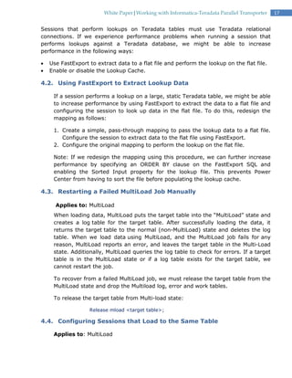 Working with informtiaca teradata parallel transporter | PDF