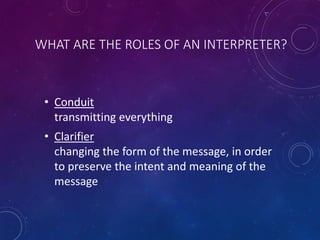 Working with Interpreters | PPTX | Technology & Computing