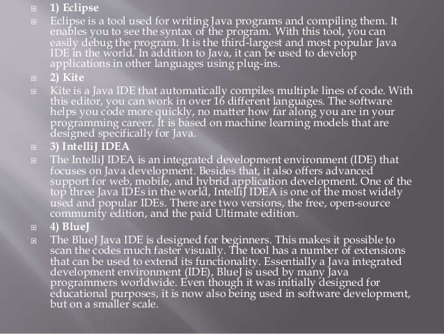 Working with Java development IDE | PPTX