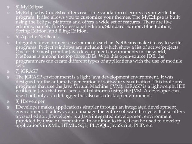 Working With Java Development Ide Ppt 0224