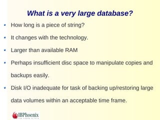 Working with Large Firebird databases | PDF