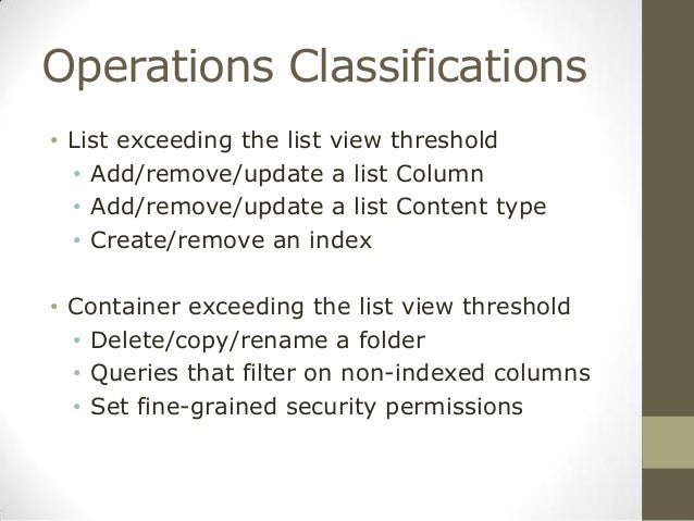 WSPDC June 2013: Working with Large Lists in SharePoint 2010 by Zewdi… WSPDC June 2013: Working with Large Lists in SharePoint 2010 by Zewdi…
