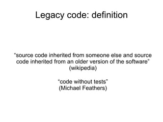 Working With Legacy Code | PDF