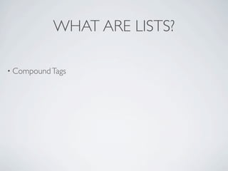 Working with HTML Lists | KEY