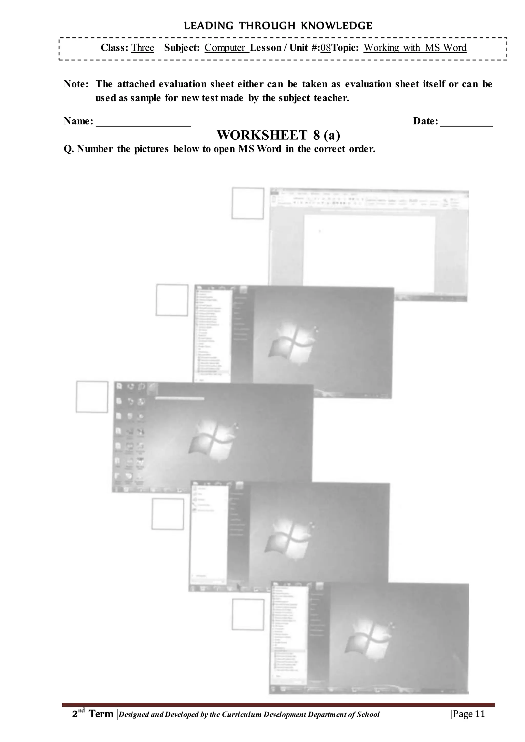 Working with MS word | DOCX
