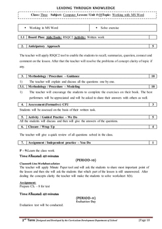 Working with MS word | DOCX