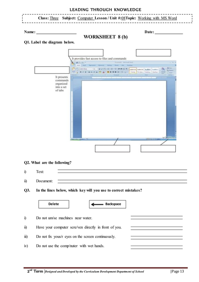 Working with MS word | DOCX