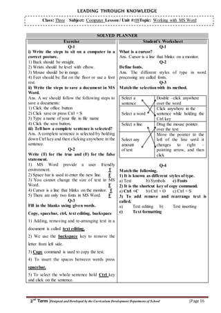 Working with MS word | DOCX