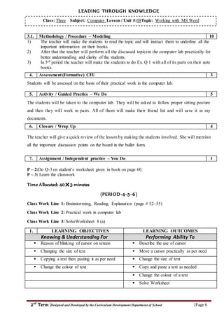Working with MS word | DOCX