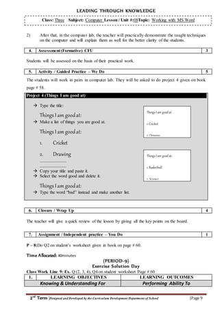 Working with MS word | DOCX
