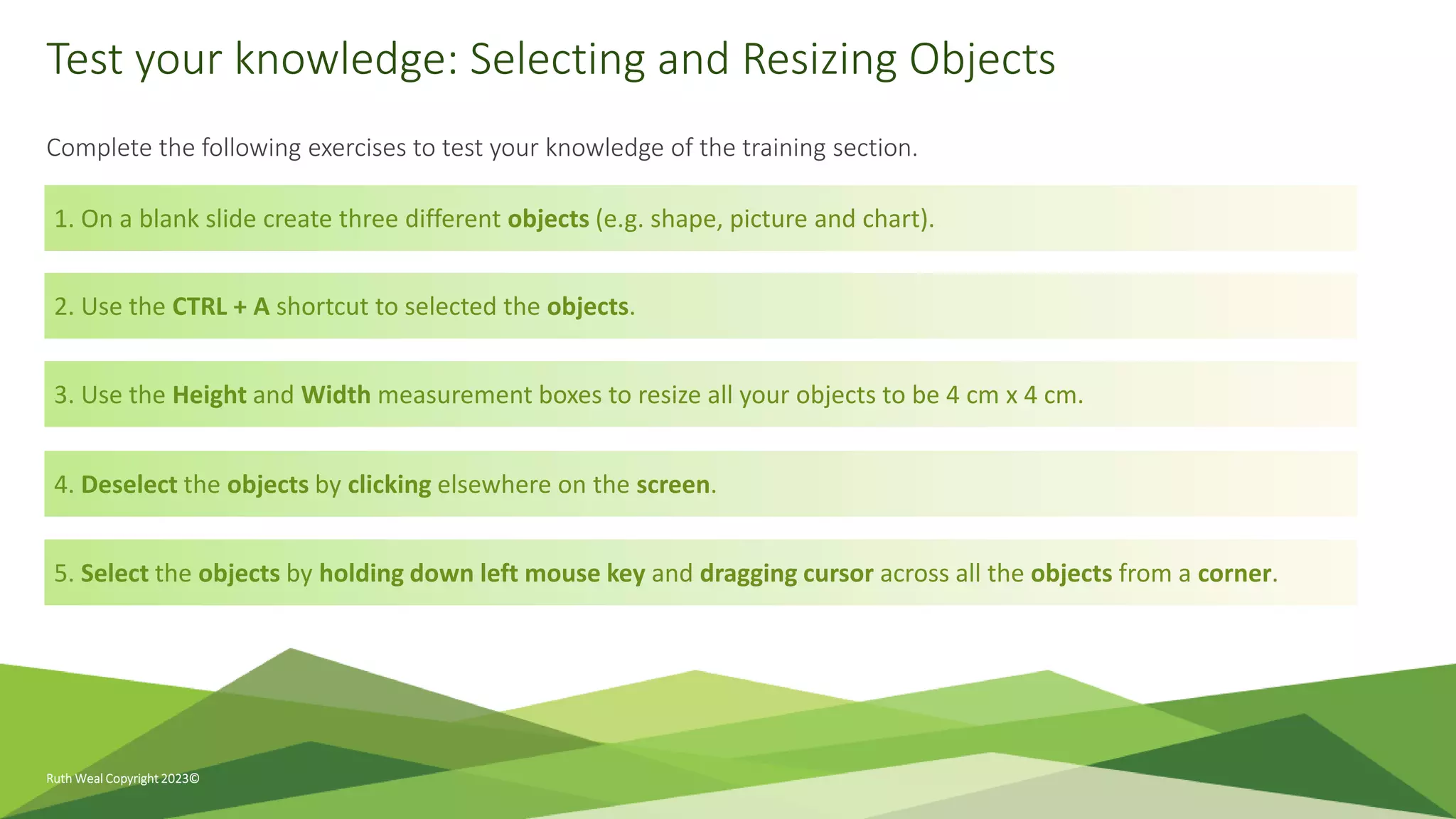 Working with objects in PowerPoint.pptx