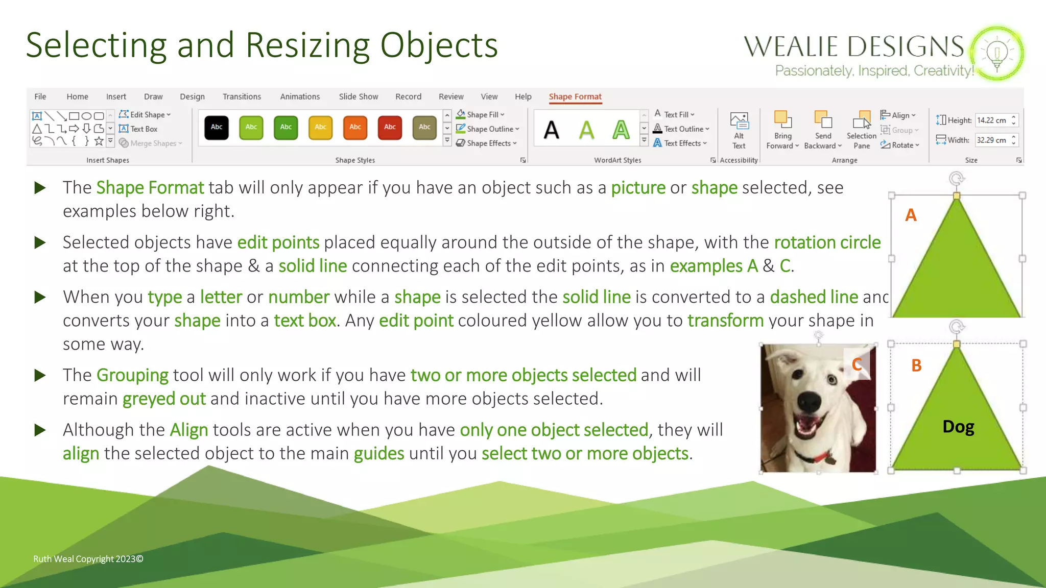 Working with objects in PowerPoint.pptx