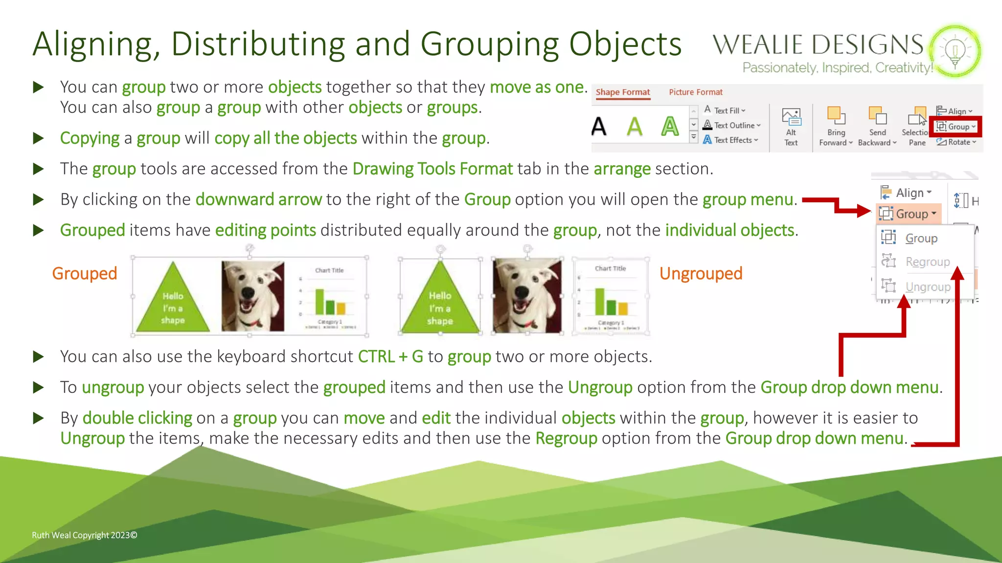Working with objects in PowerPoint.pptx