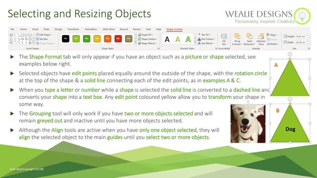 Working with objects in PowerPoint.pptx