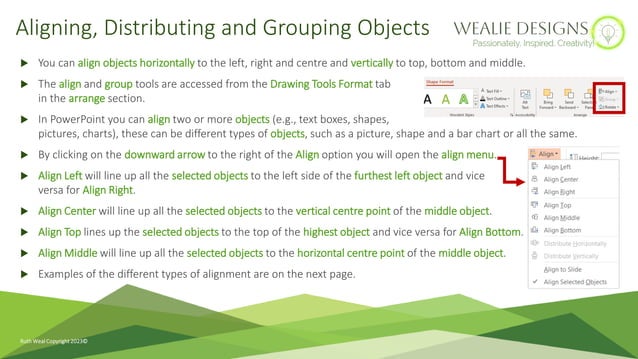 Working with objects in PowerPoint.pptx