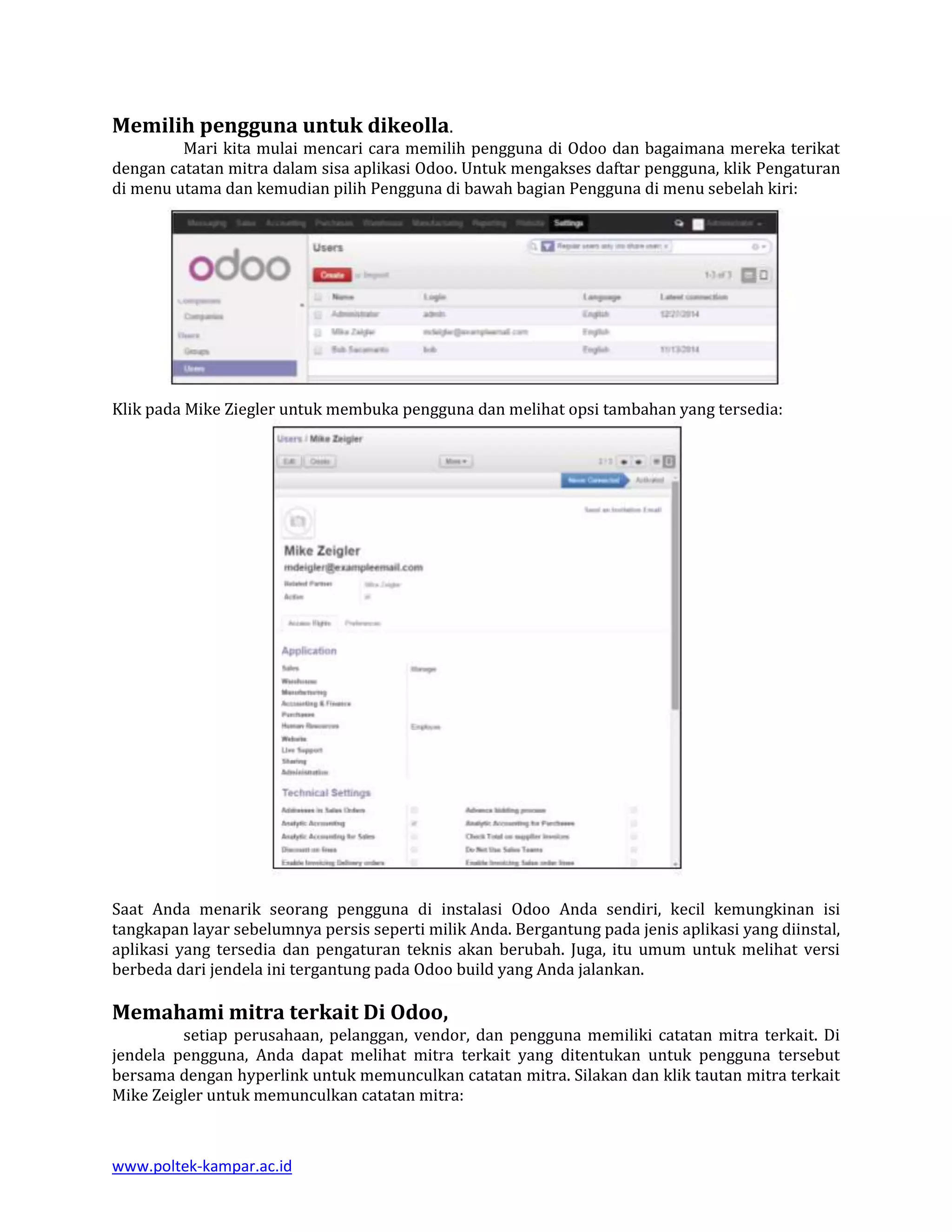 Working with odoo chapter vii | PDF