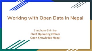 Working with Open Data in Nepal | Open Data Awareness Program | PPT