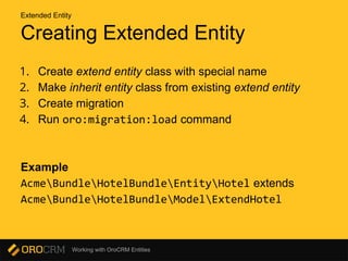 Working with oro crm entities | PPT