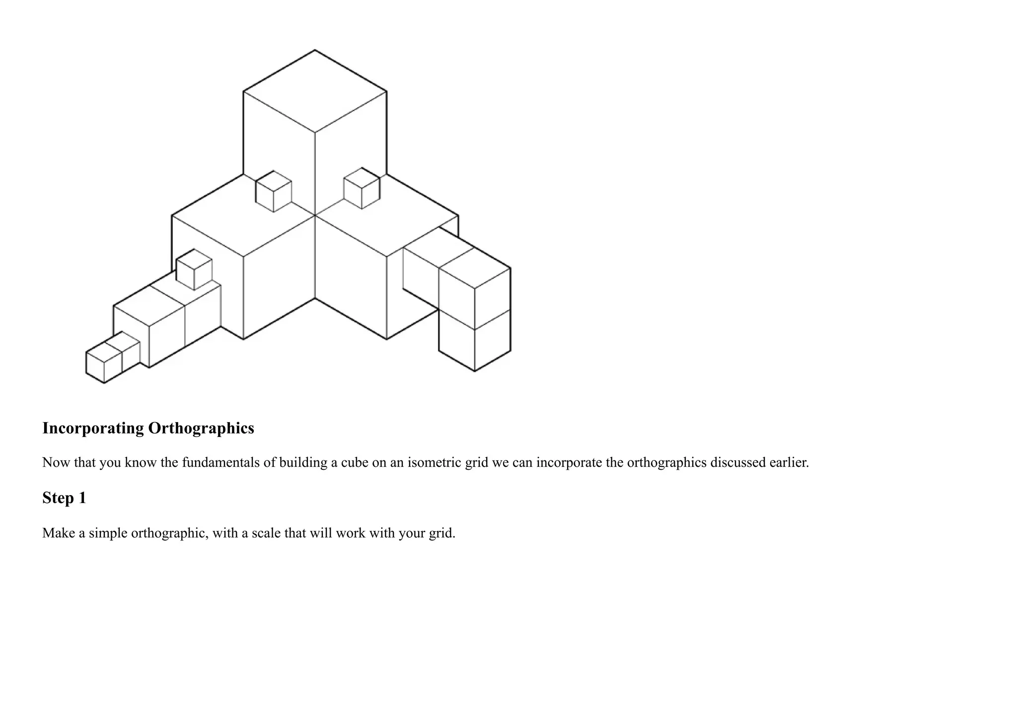 Working with orthographic projections and basic isometrics | PDF