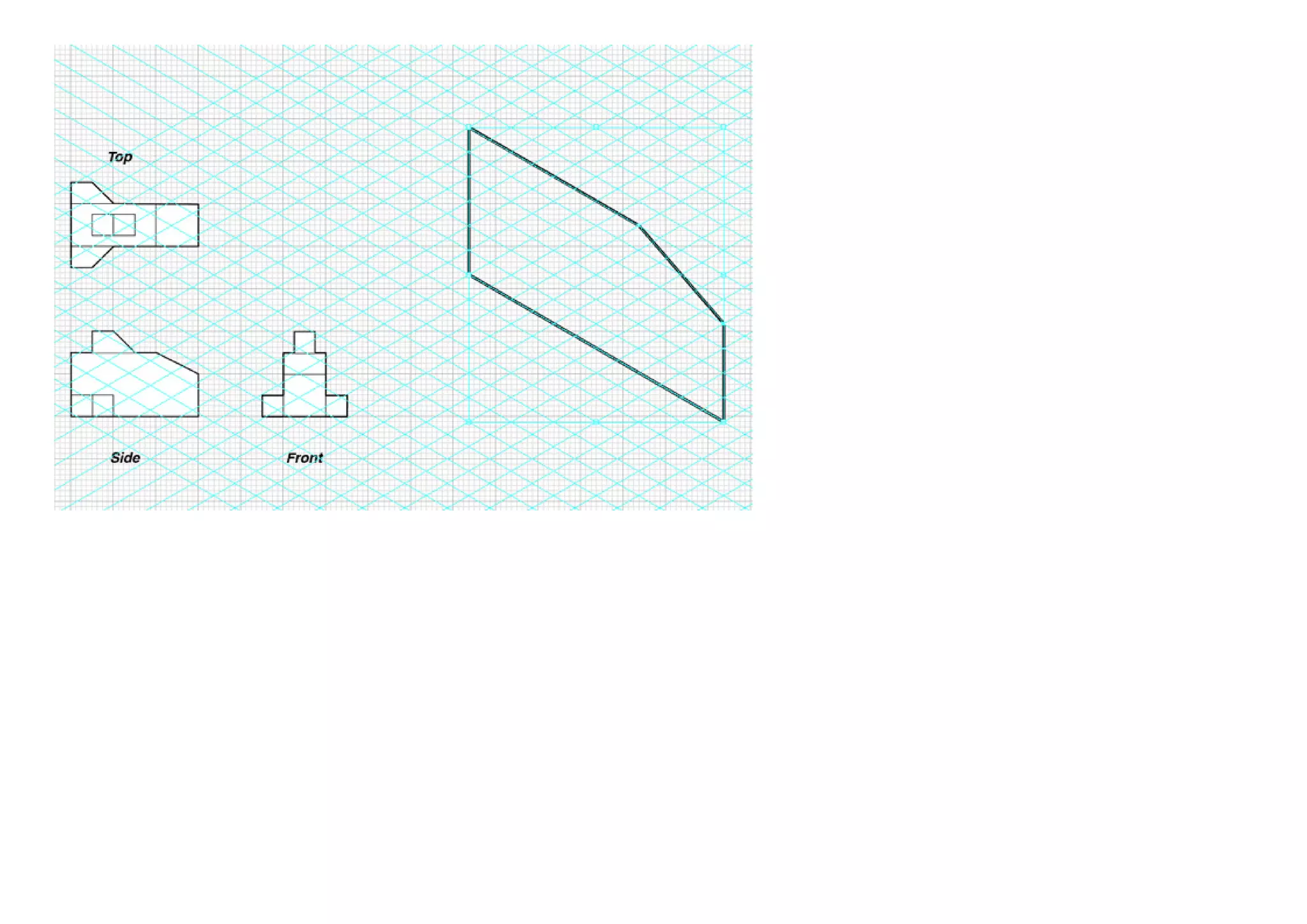 Working with orthographic projections and basic isometrics | PDF