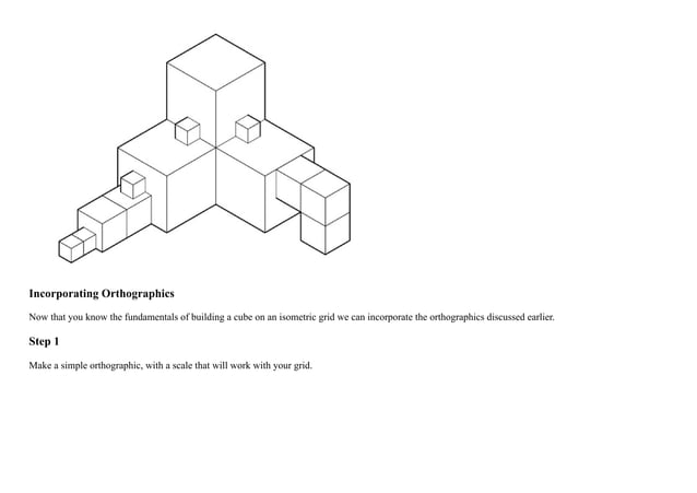 Working with orthographic projections and basic isometrics | PDF | 3-D Graphics | Computer ...