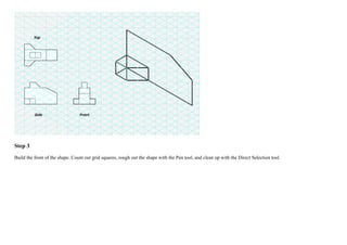 Working with orthographic projections and basic isometrics | PDF