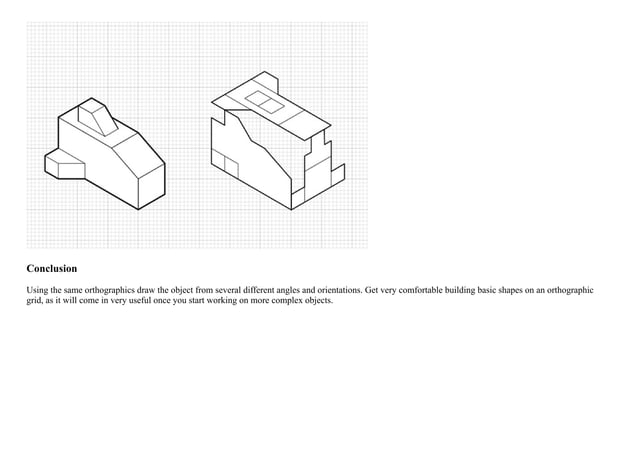 Working with orthographic projections and basic isometrics | PDF | 3-D Graphics | Computer ...