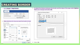 WORKING WITH PARAGRAPHS FORMATTING TECHNIQUES.pptx