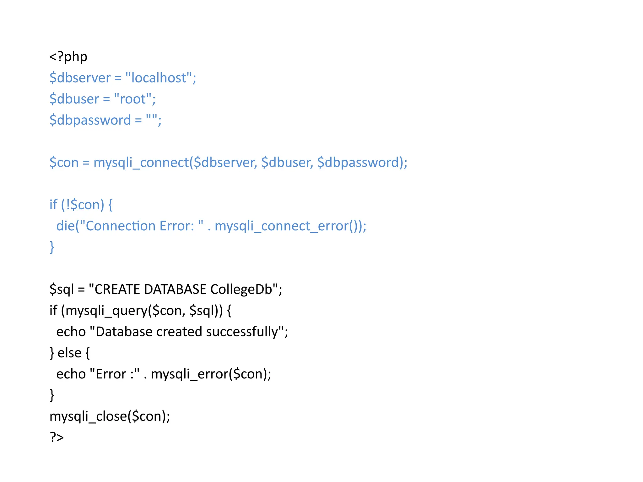 Basics Of Working With Php And Mysqlpptx
