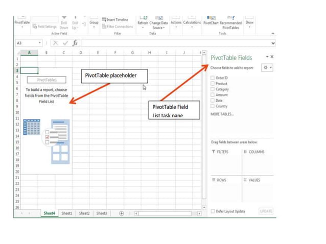 MS-Excel Working with Pivot Table | PPT