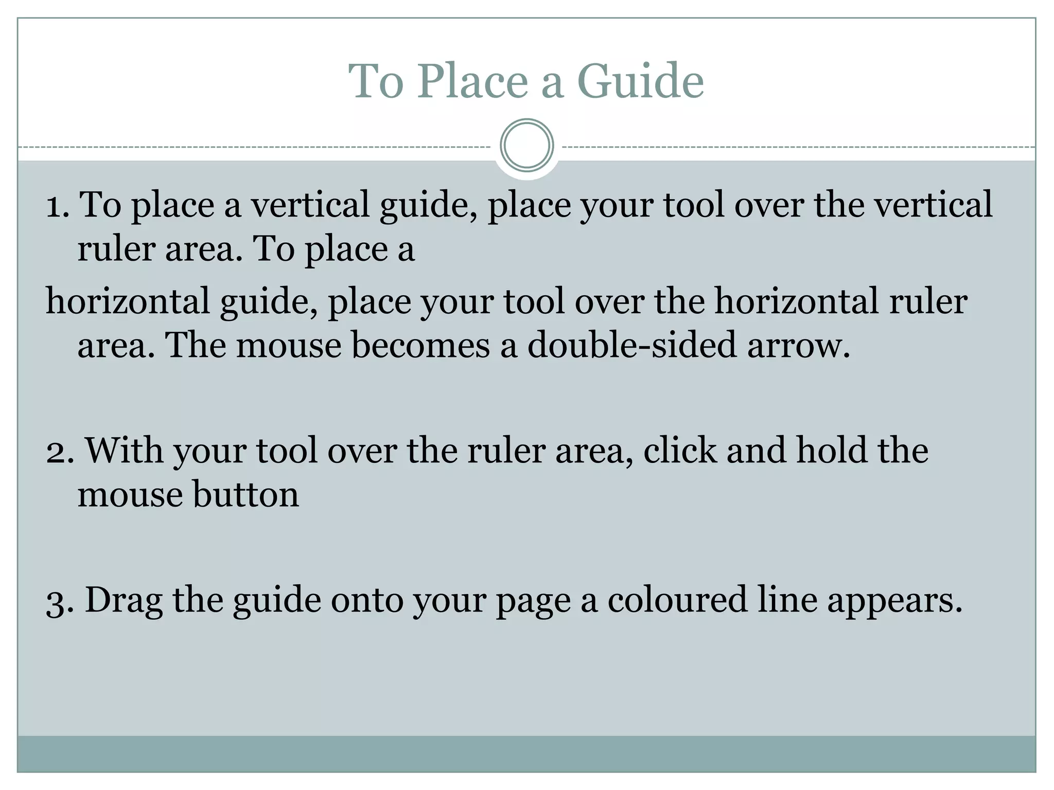 Working with rulers & guides | PPTX