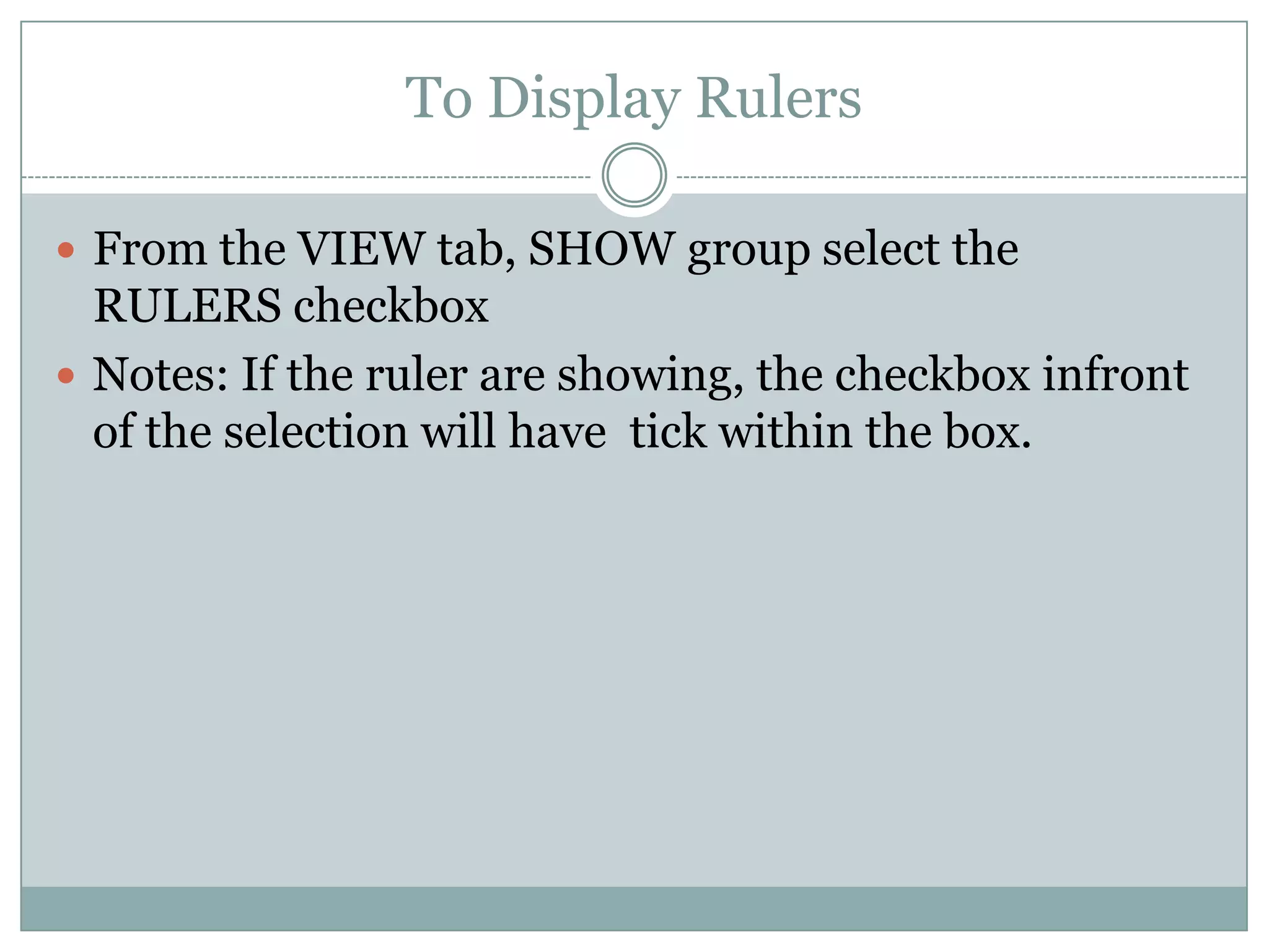 Working with rulers & guides | PPTX