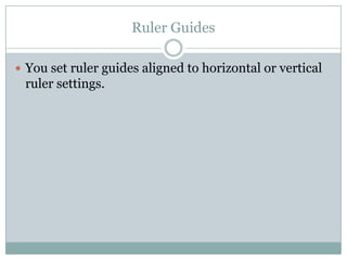 Working with rulers & guides | PPTX