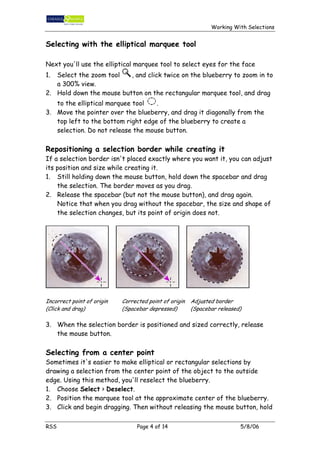 Working with selections | PDF