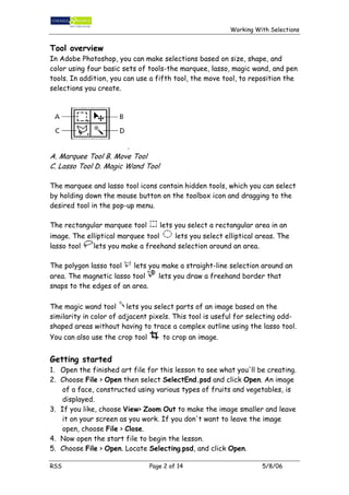 Working with selections | PDF